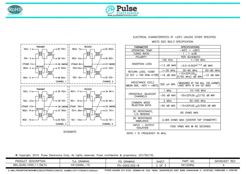 HX1259NLT datasheet page 2