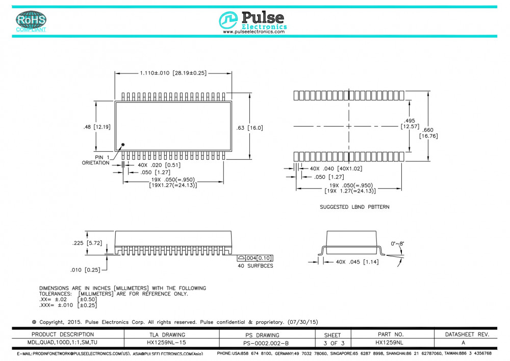 HX1259NLT datasheet page 3