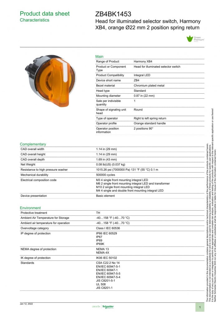 ZB4BK1453 technical document page 1
