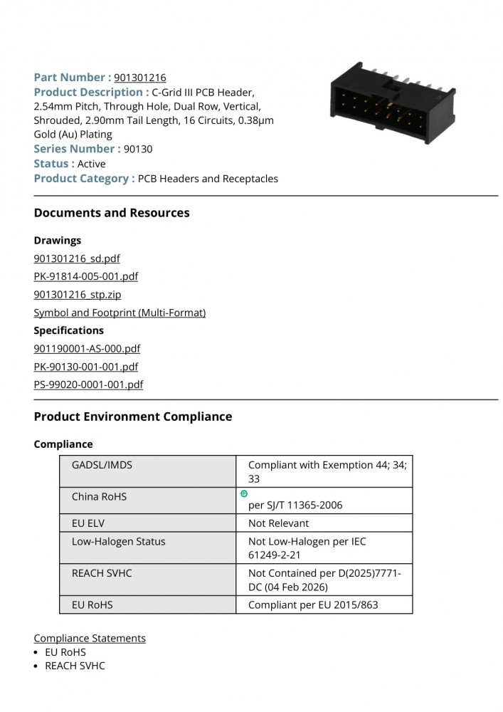 901301216 technical document page 1