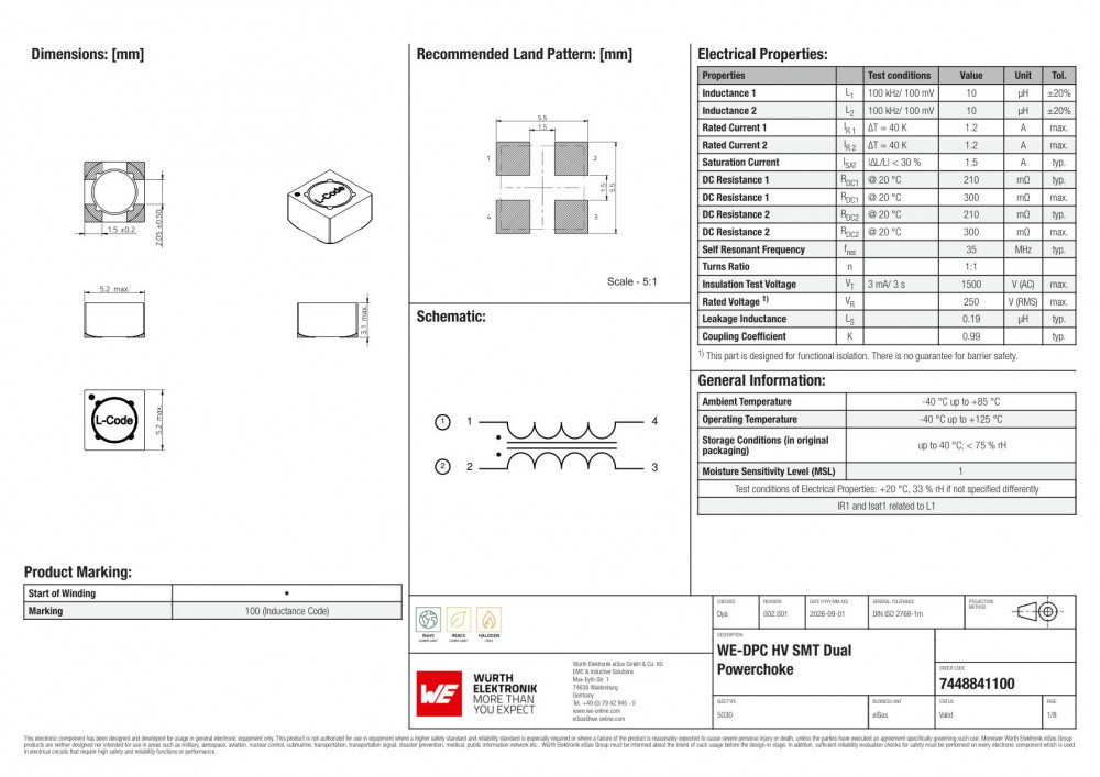 7448841100 technical document page 1