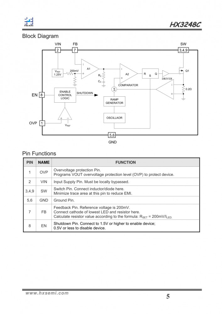 HX3248C-AGC datasheet page 5