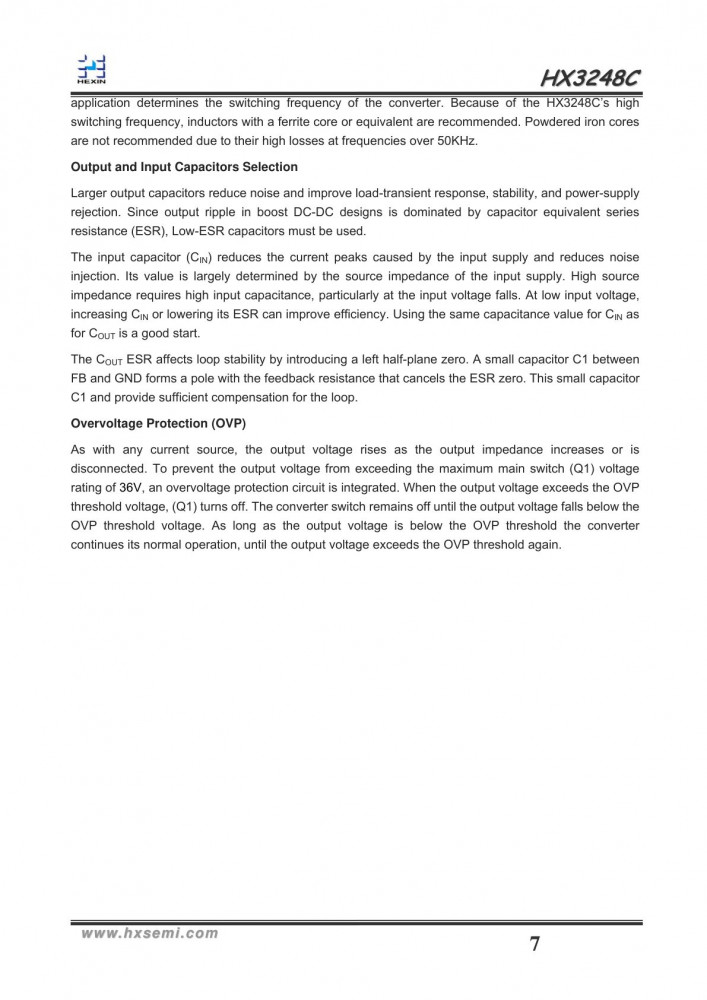 HX3248C-AGC datasheet page 7