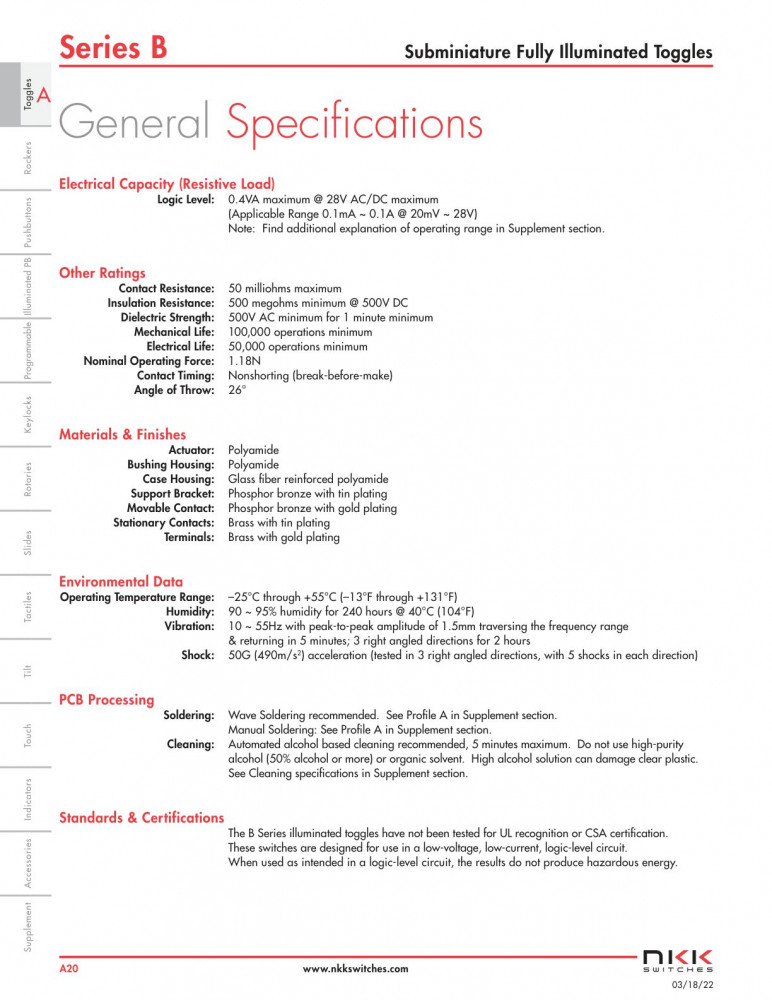 B12JJVF technical document page 1