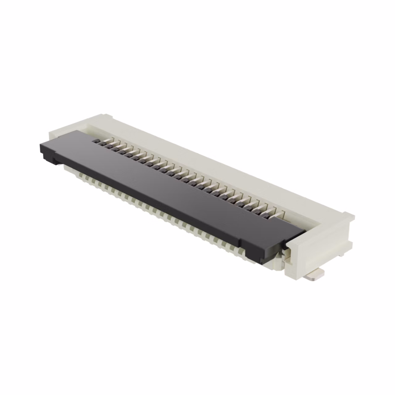 Easy-On FFC/FPC Connector, 0.50mm Pitch, 1.90mm Height, Single Bottom Contact (FS19), Right-Angle, Surface Mount, ZIF, 24 Circuits, Tin-Bismuth Plating for sale