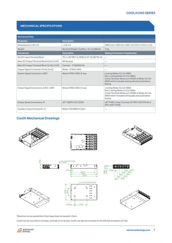 CoolX1000 technical document page 7
