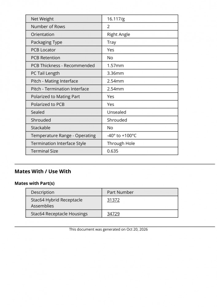 MOLEX 347082032 drawing preview, page 3