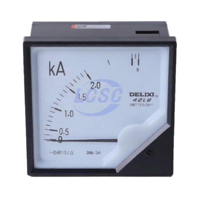 Delixi Electric 42L6A2000 Analog Panel Ammeter Chip for Electrical Current Measurement