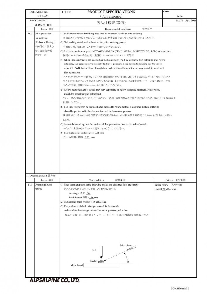 SKRACAE010 specification page 6