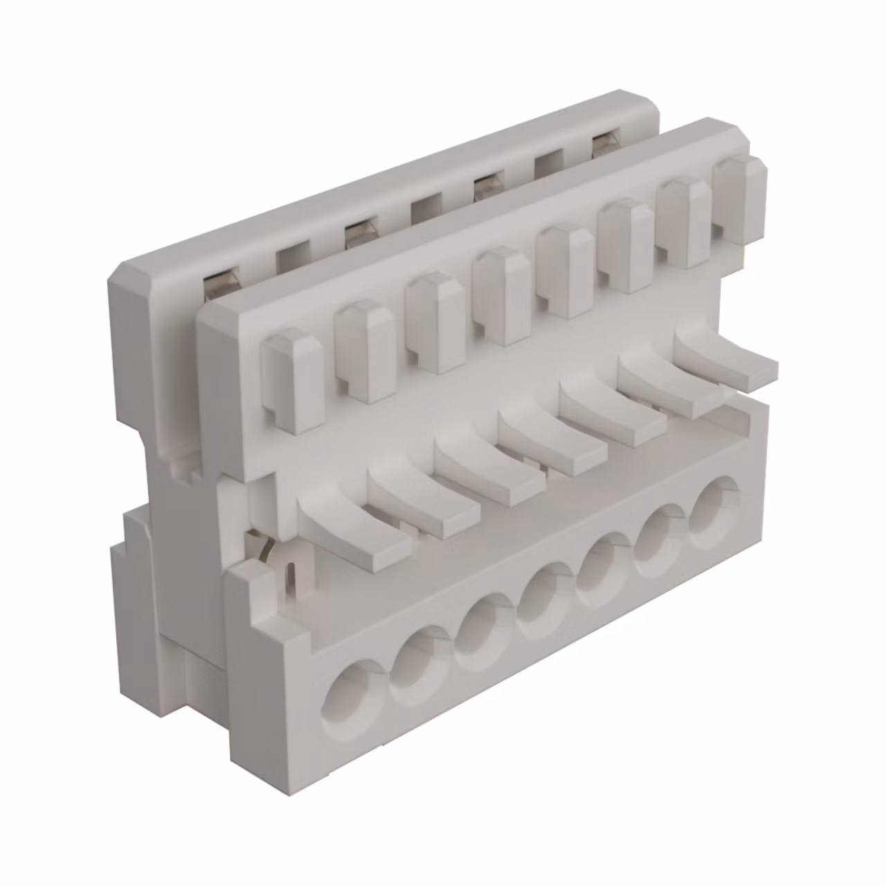 Appli-Mate RAST 2.5 Connector, 5.00mm Pitch, Female, 4 Circuits, All Position Keys, Open Endwalls, Zeus Housing for sale