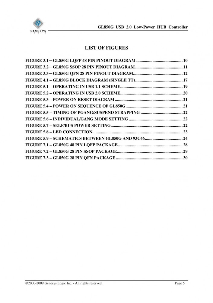 GL850G datasheet page 5