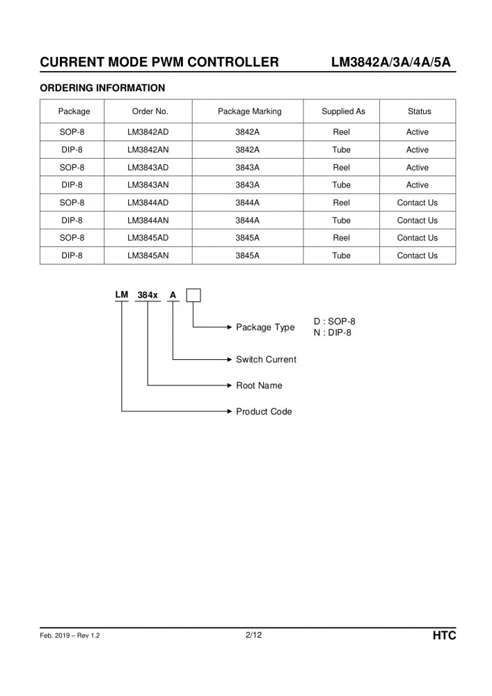 LM3842AN datasheet page 2