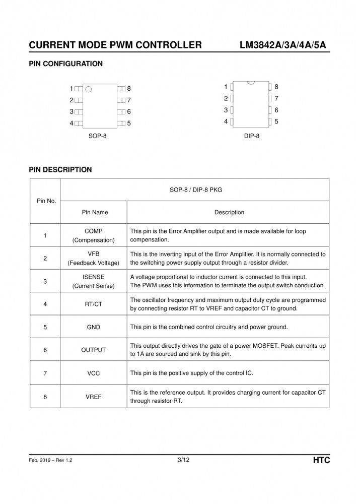 LM3842AN datasheet page 3