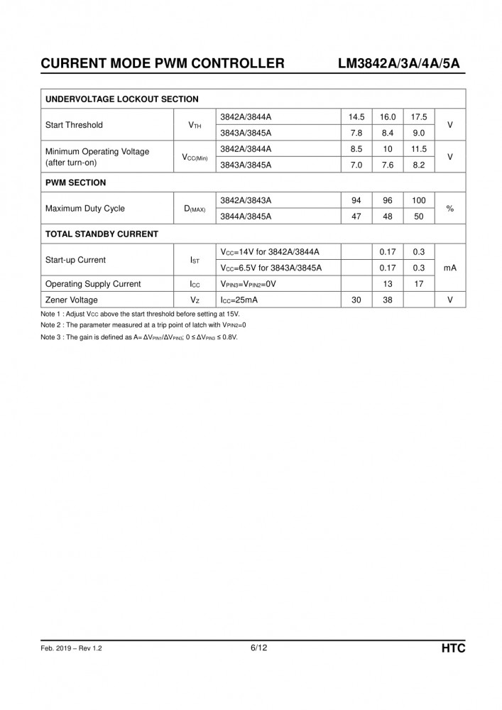 LM3842AN datasheet page 6