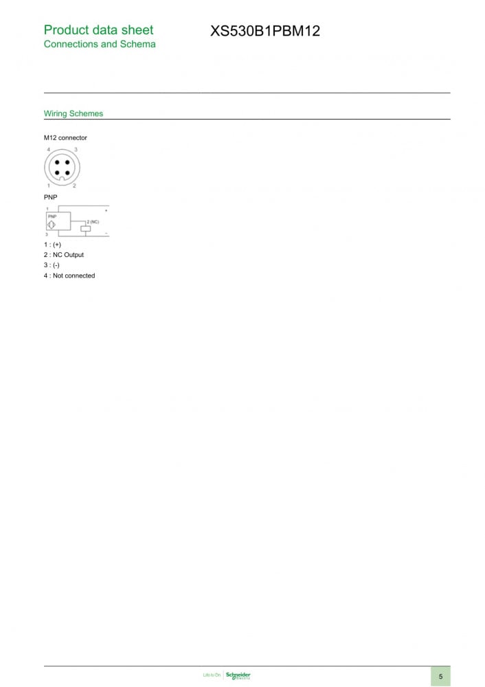 XS530B1PBM12 technical document page 5
