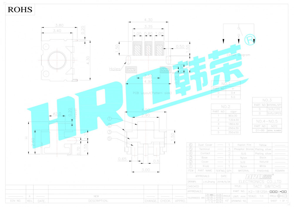 K2-1812SA-F4DW-04 technical drawing
