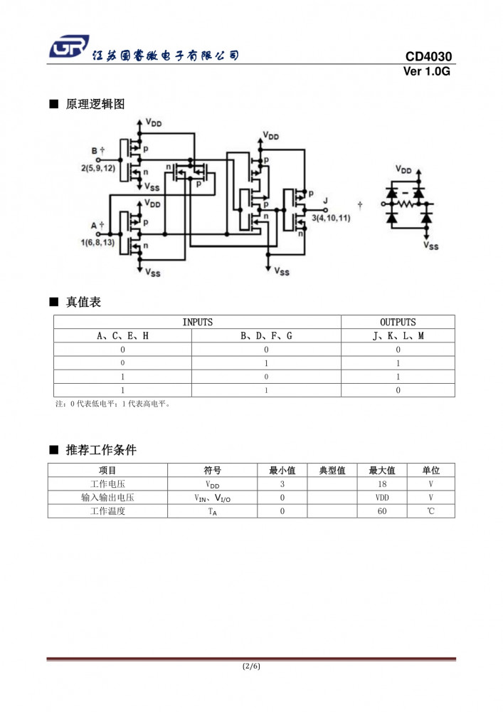 CD4030S datasheet page 2