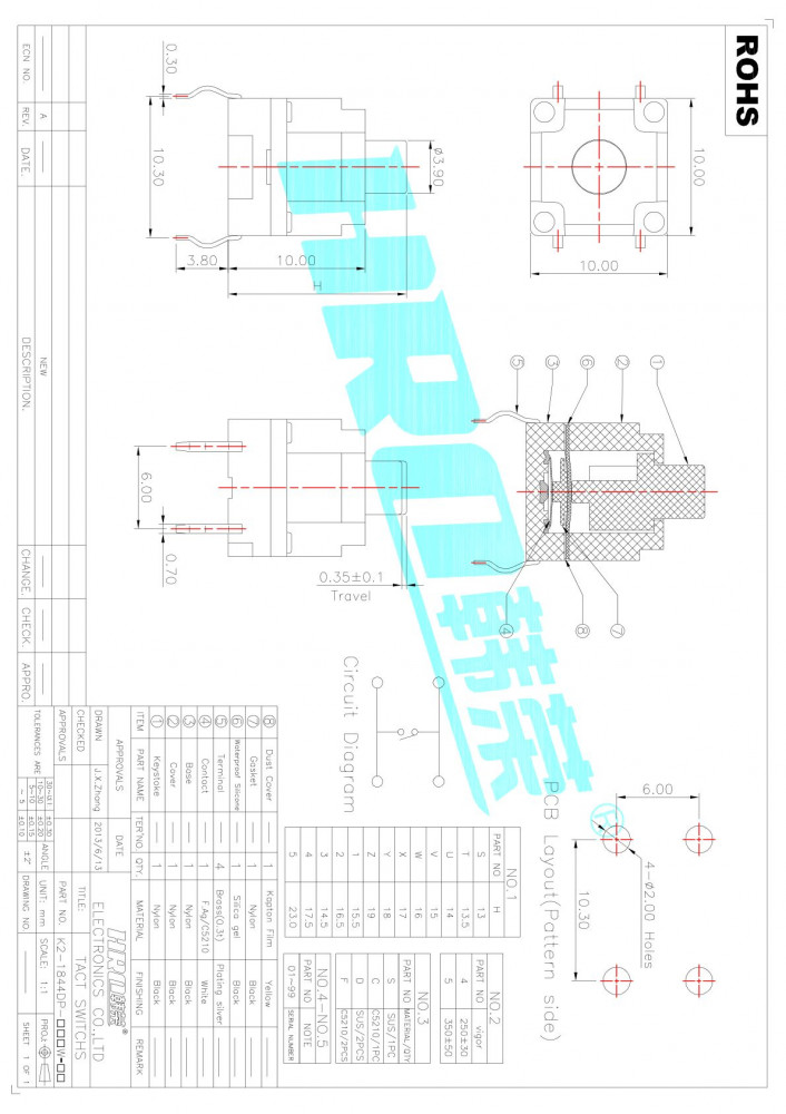 K2-1844DP-S4SW-02 technical drawing