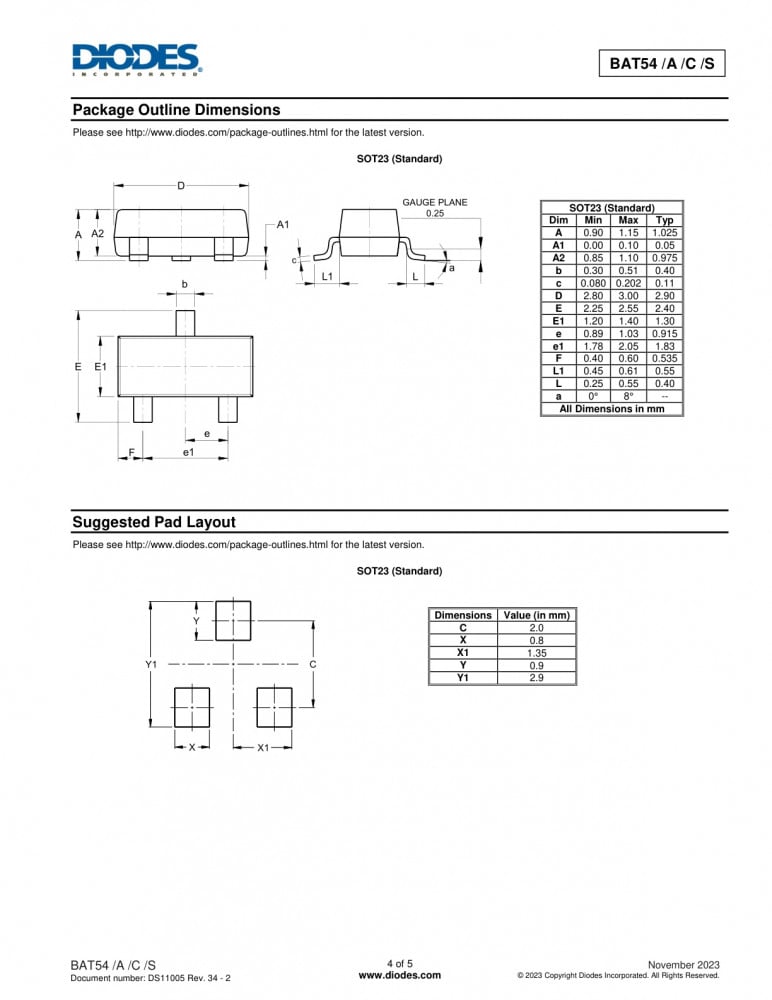 BAT54C-7-F datasheet page 4