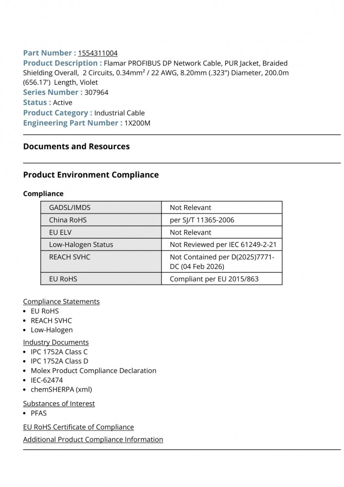Product document preview, page 1