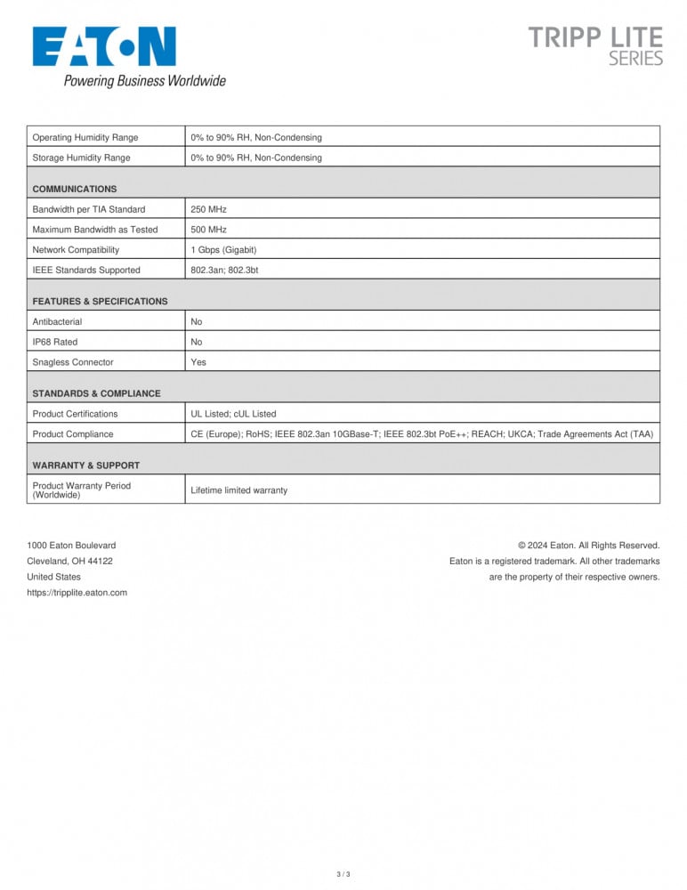 N201P-003-BL technical document page 3