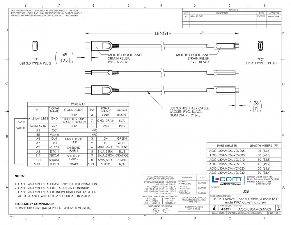 AOC-U30AMCM-V0S-020 product document page