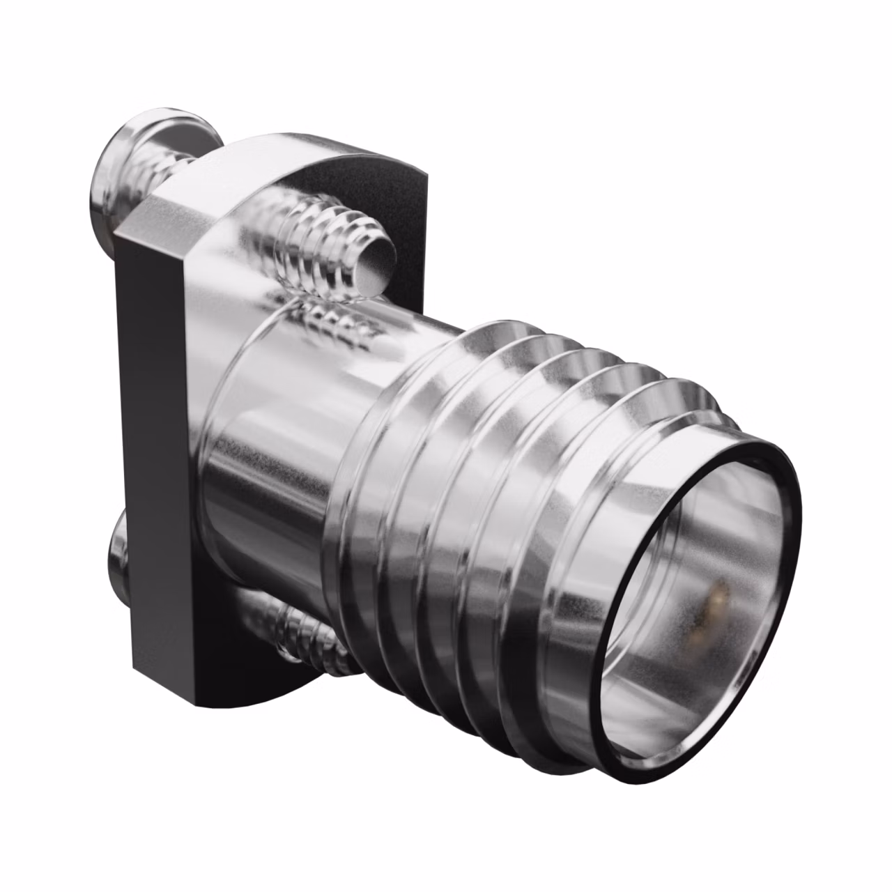 Precision Test Connector, 27 GHz SMA PCB Jack Receptacle, 2-Hole Flange Mount, Solderless Compression Contact, with Two 6.35mm Screws, 50 Ohms for sale