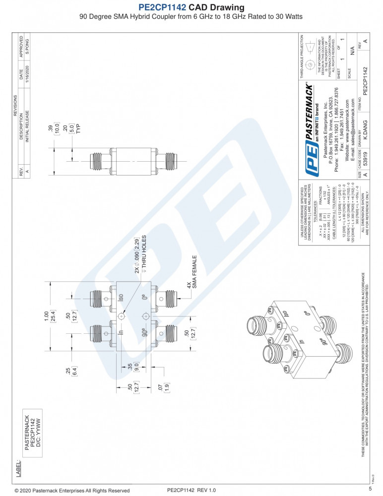 PE2CP1142 datasheet page 5