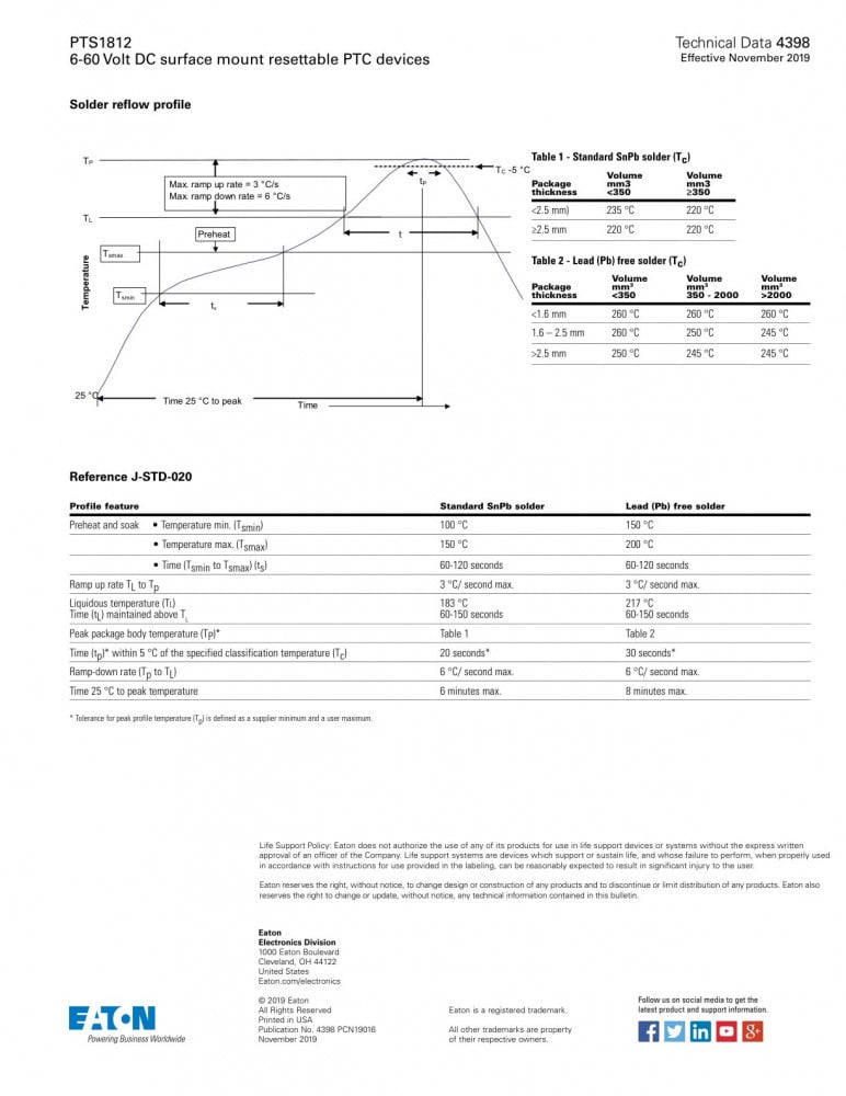 EATON PTS1812 datasheet page 5