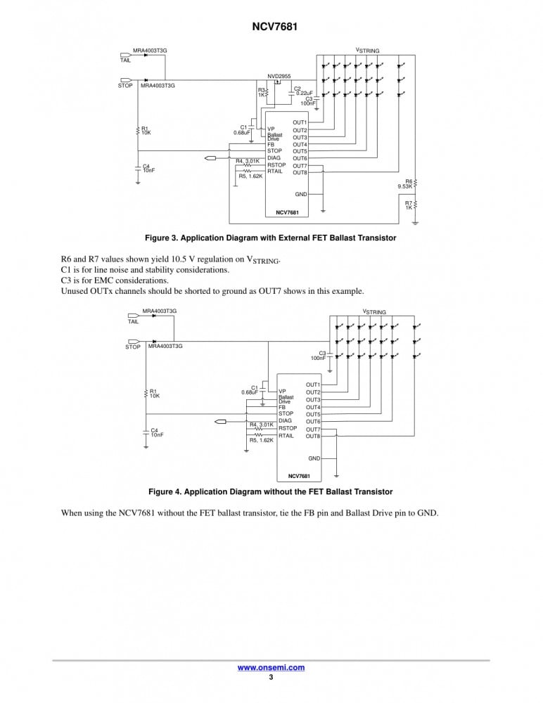 NCV7681 datasheet page 3