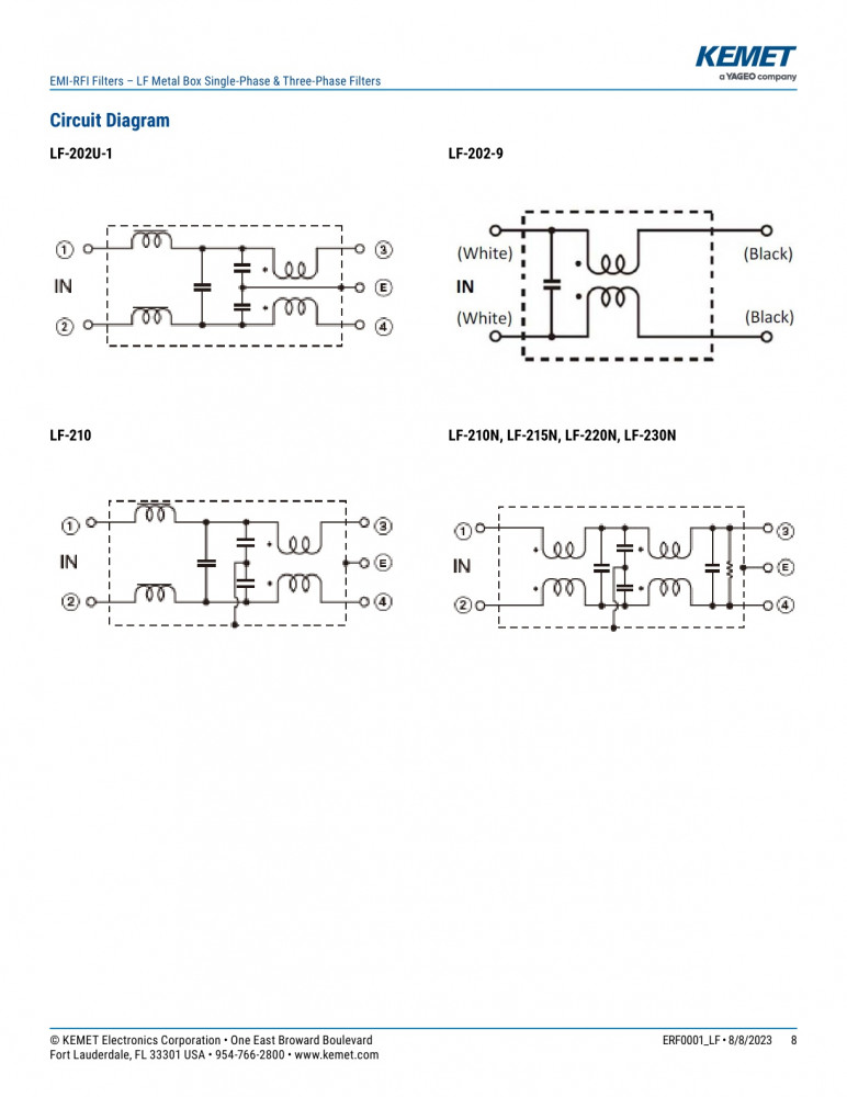 KEMET LF series datasheet page 8