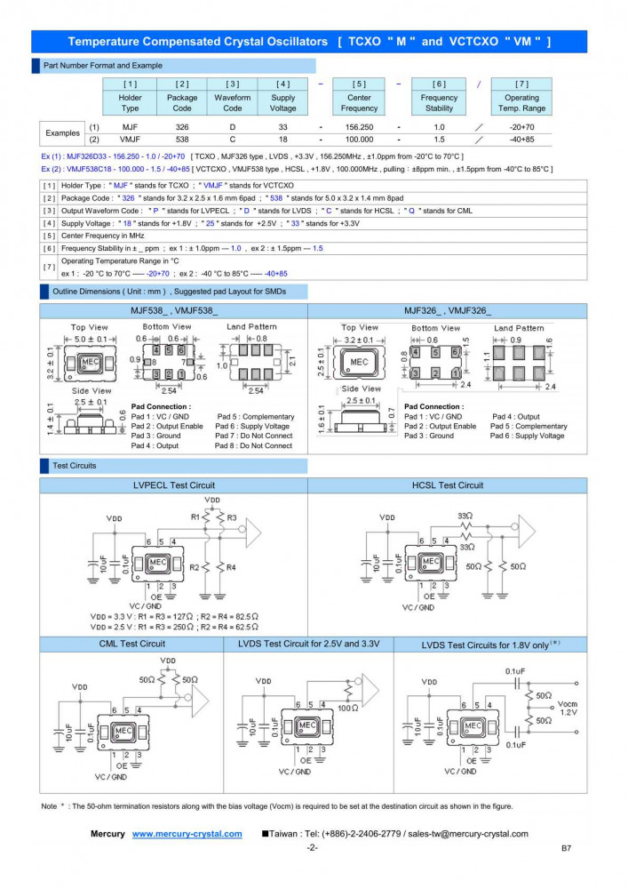 Mercury oscillator technical document, page 2
