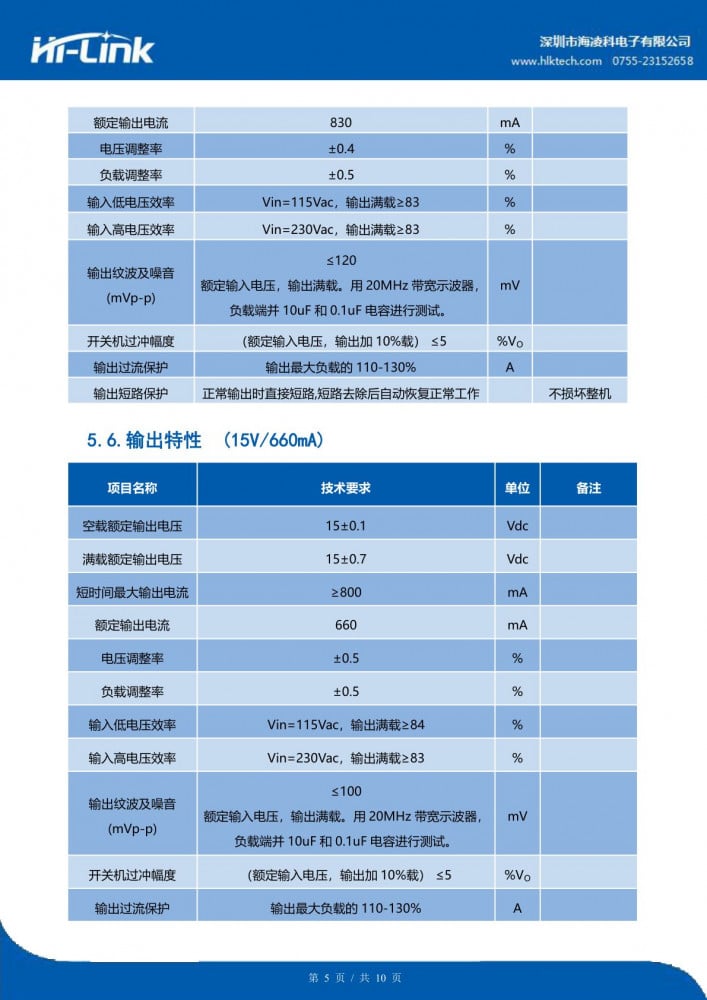 HLK-10M15B datasheet page 7