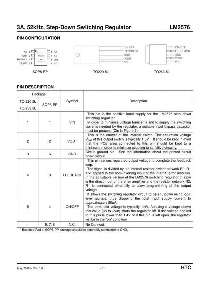 LM2576T-ADJ datasheet page 3