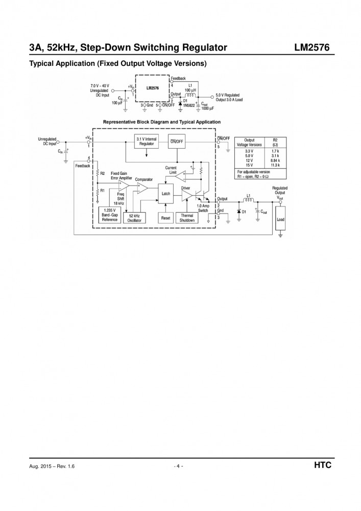 LM2576T-ADJ datasheet page 4