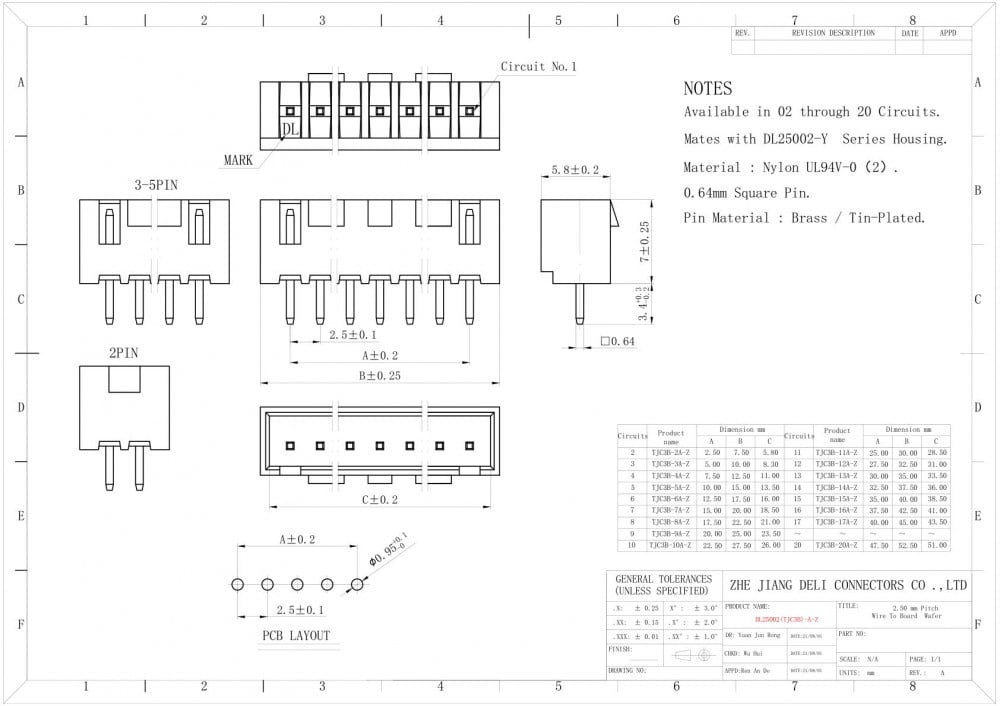 TJC3B-RT technical document page 6