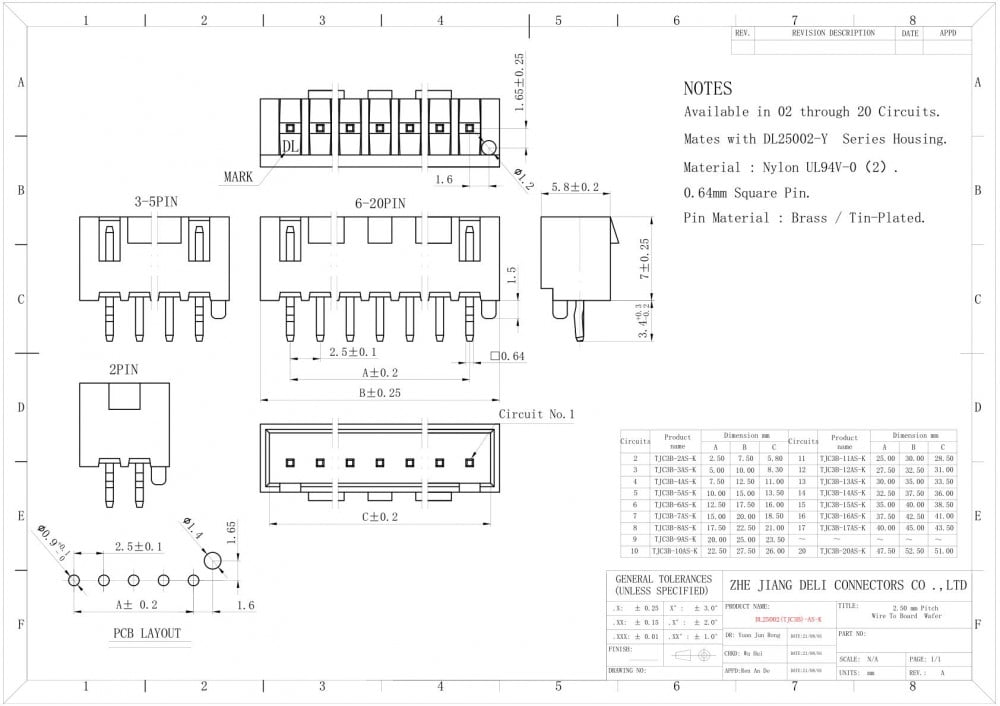 TJC3B-RT technical document page 8