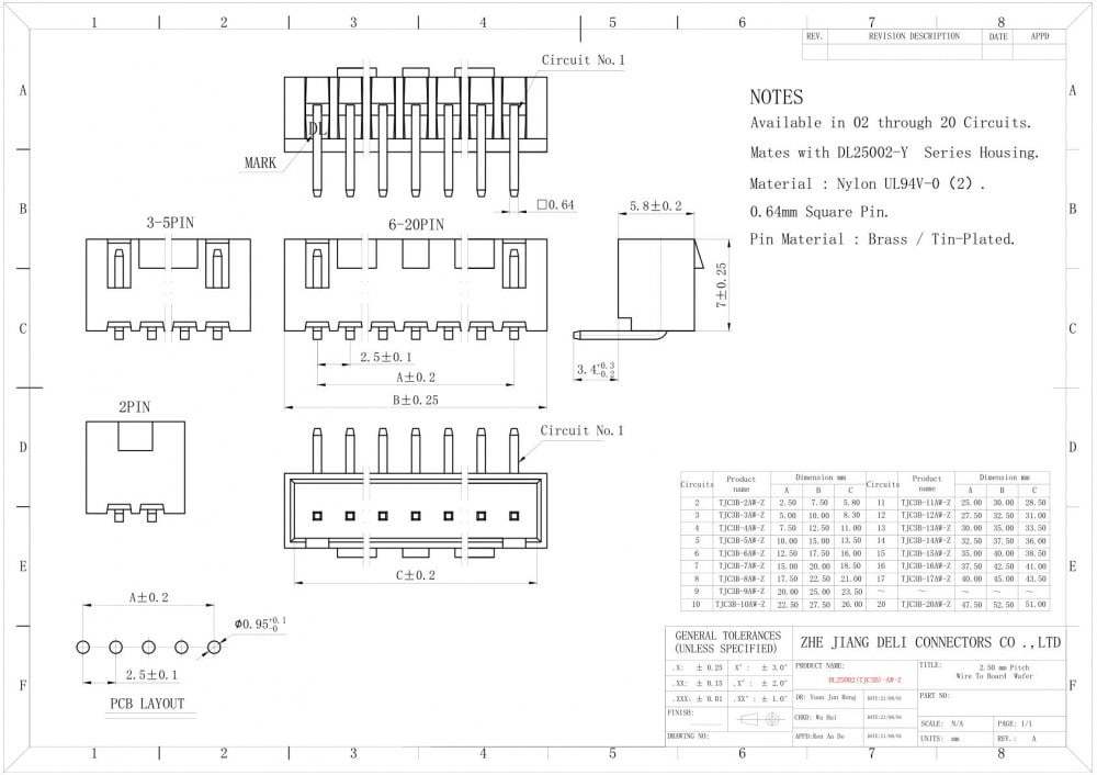 TJC3B-RT technical document page 9