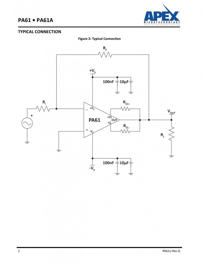 PA61A datasheet page 2