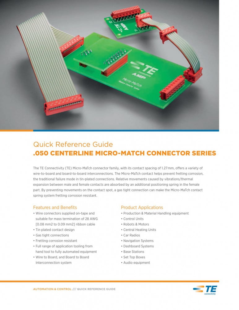 TE Micro-MaTch product reference page 1
