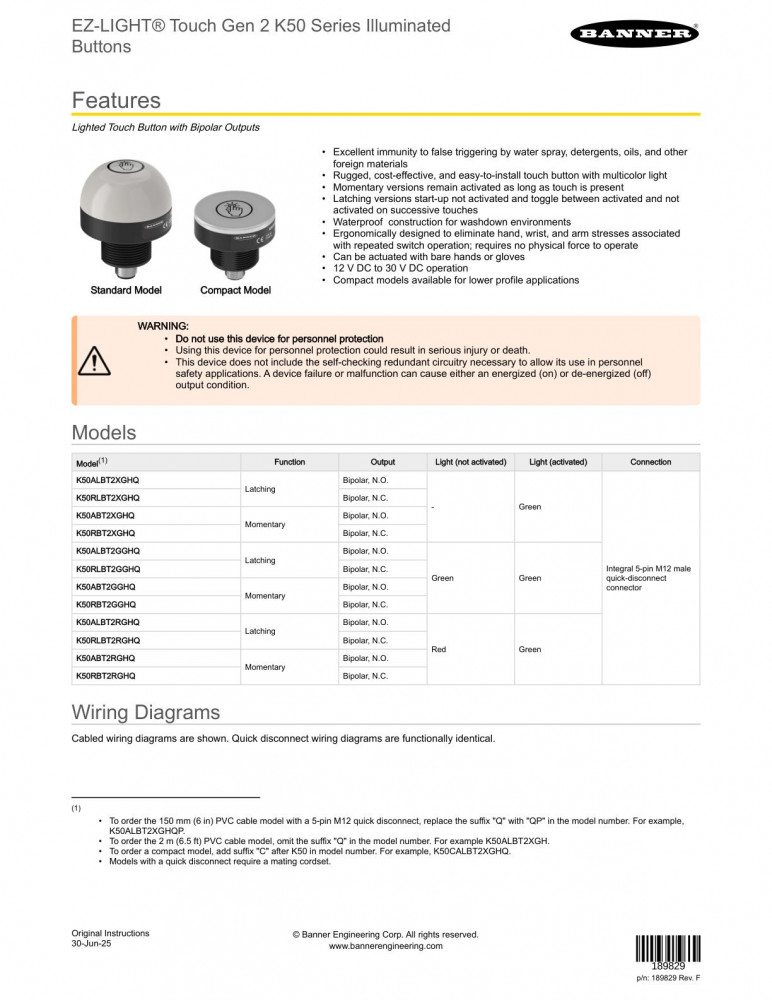 K50ABT2XGHQ technical document page 1