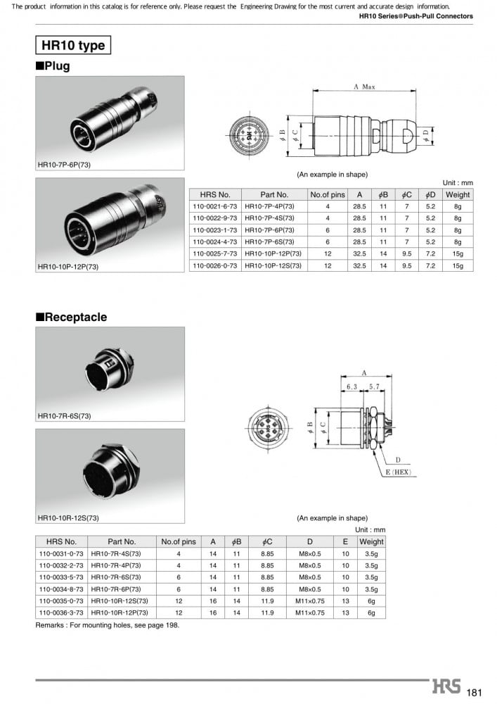 HRS HR10A technical document page 3
