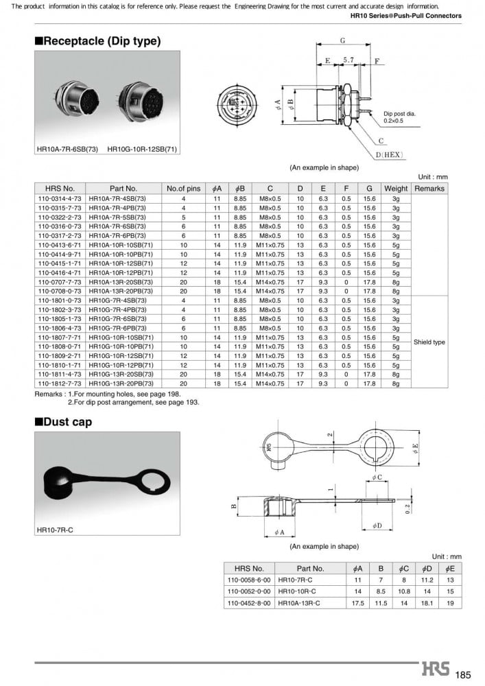HRS HR10A technical document page 7