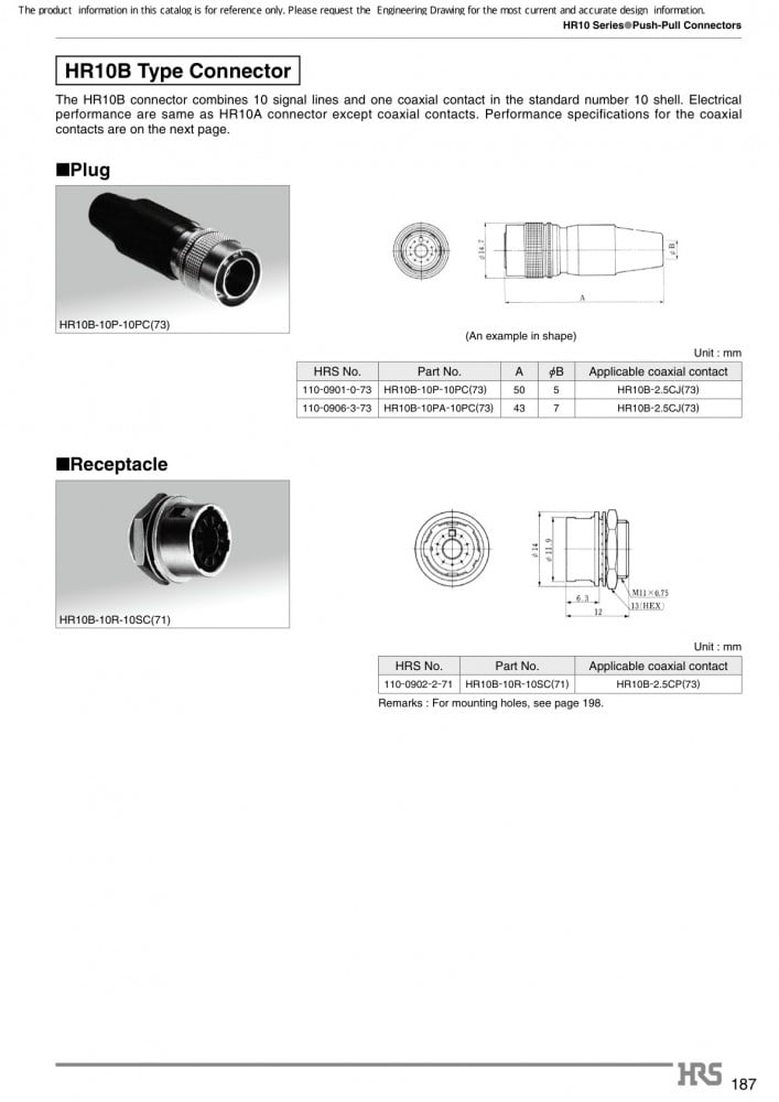 HRS HR10A technical document page 9