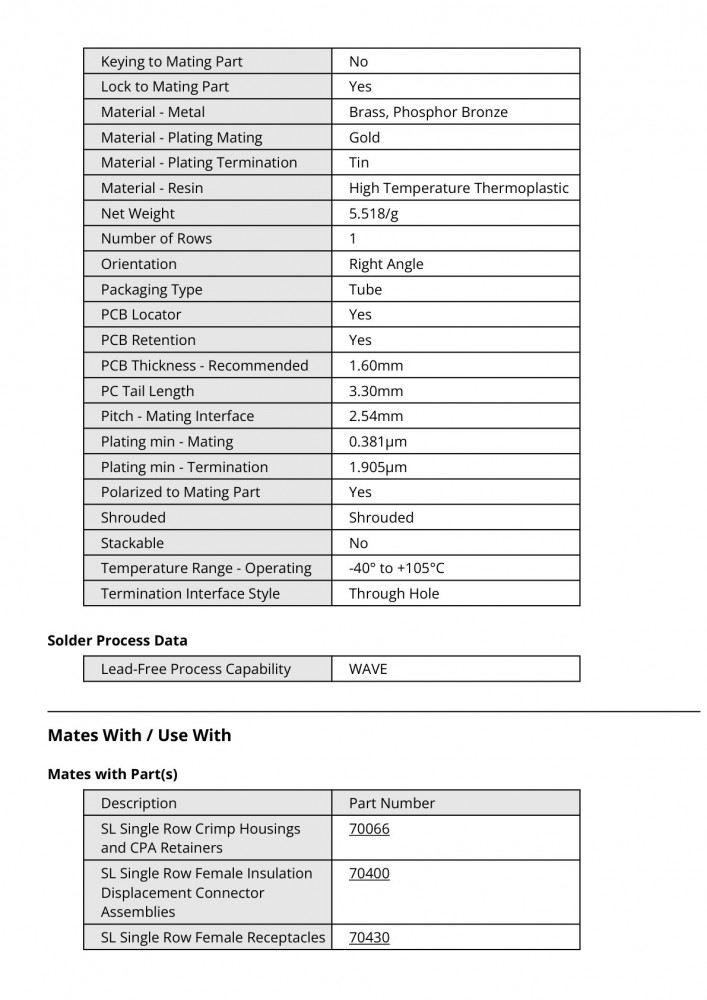 MOLEX 705510059 technical document image, page 3