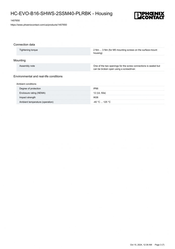 Phoenix Contact 1407650 product document page 3