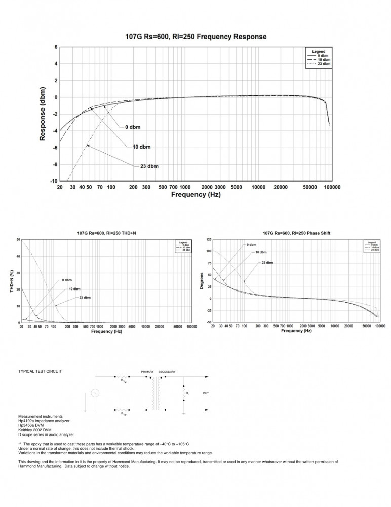 Hammond 107G technical document page 2