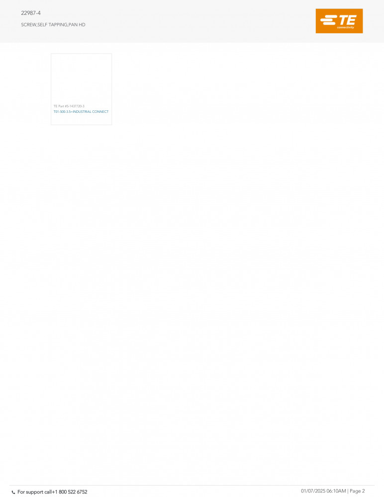 TE Connectivity 22987-4 technical document page 2