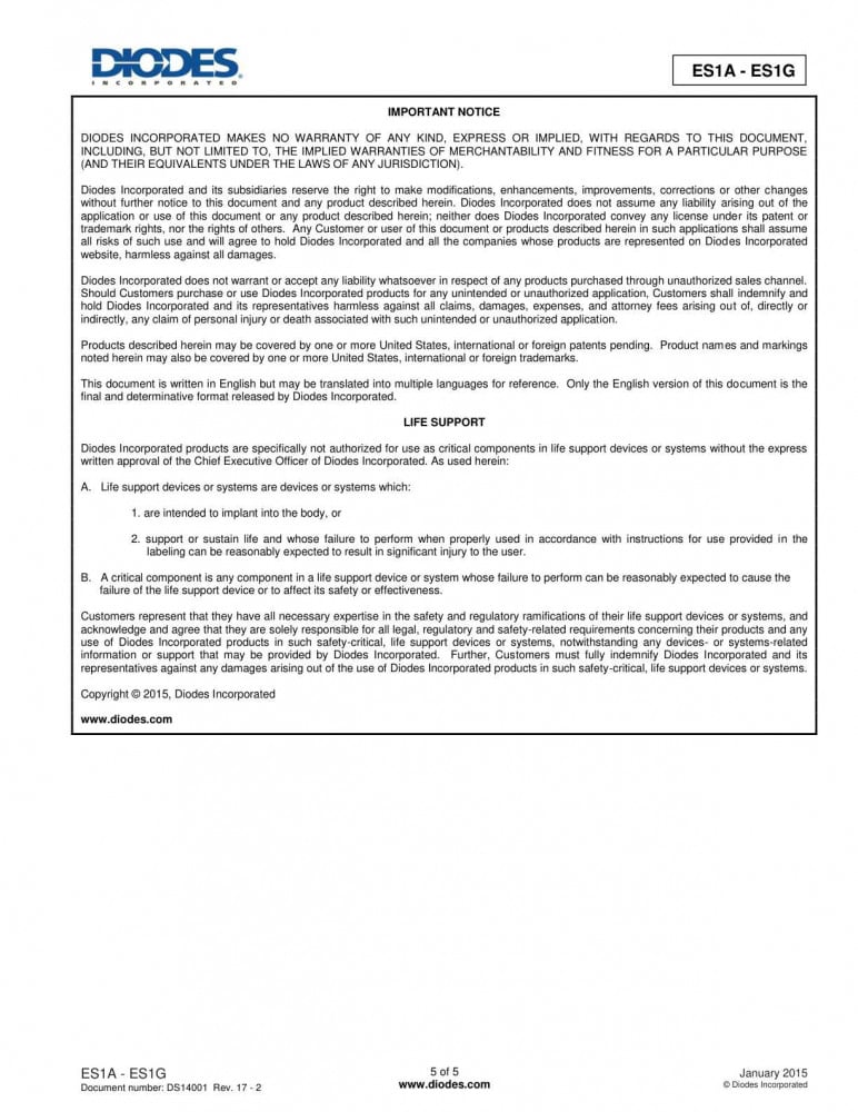 ES1B-13-F datasheet page 5