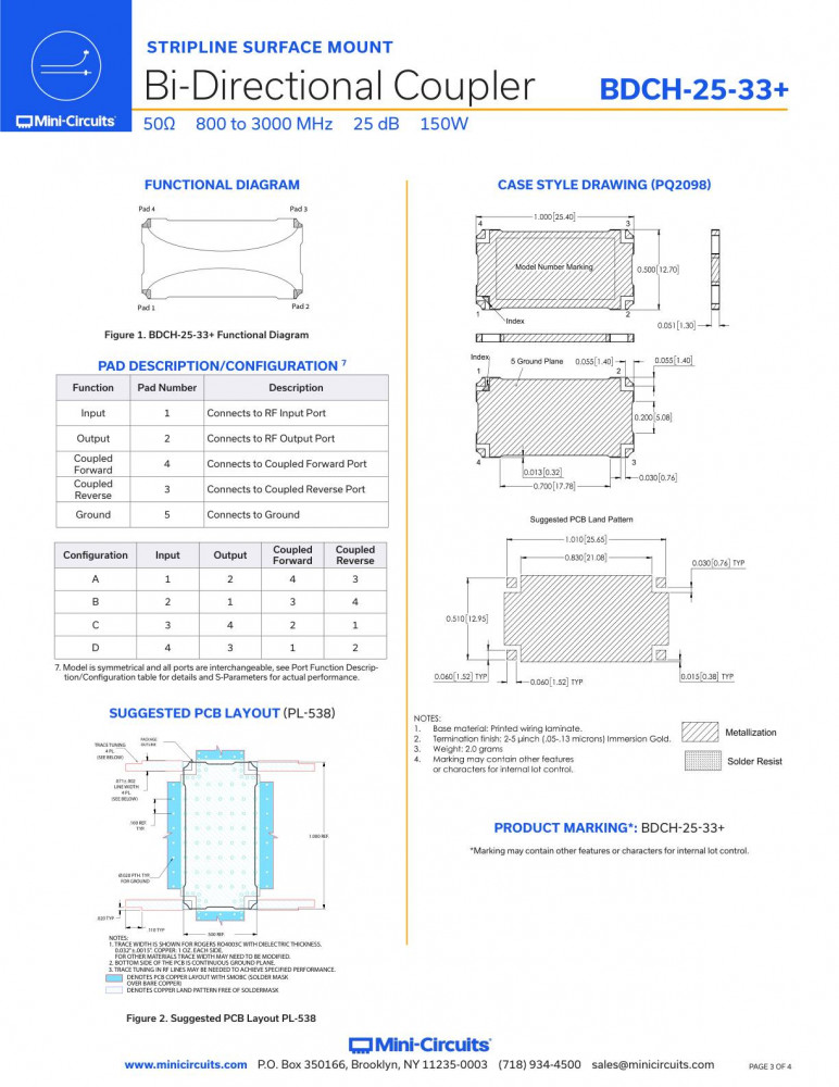 BDCH-25-33+ datasheet page 3